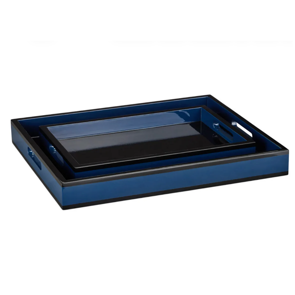 Marine Lacquer Rectangle Tray – Current Home NY
