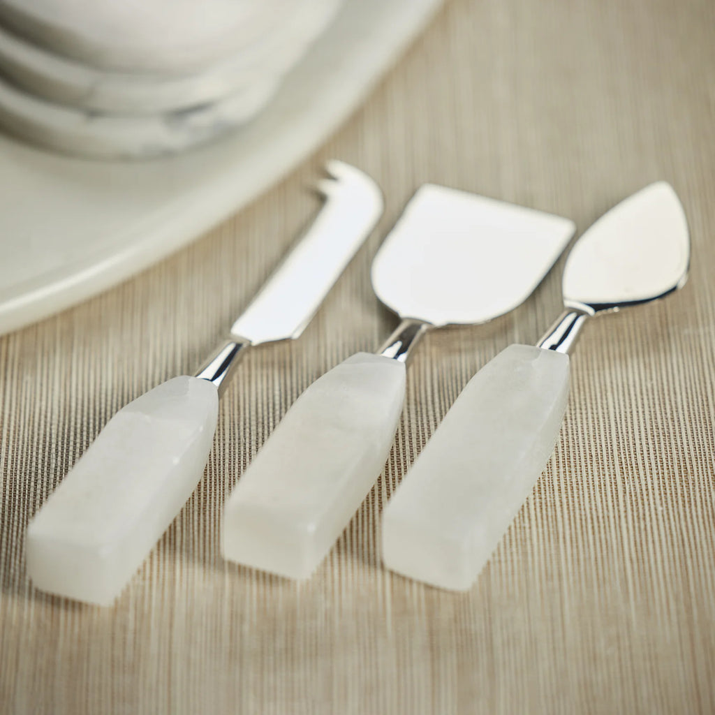 Alabaster Cheese Knives Set of 3 – Current Home NY